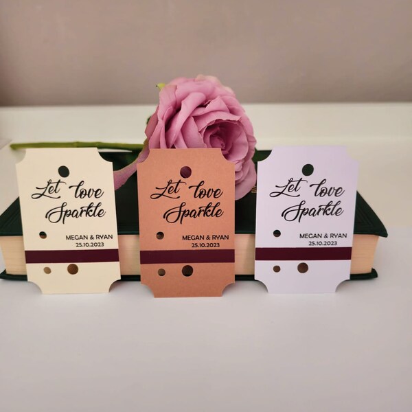 Wedding Sparkler Tag - Etsy