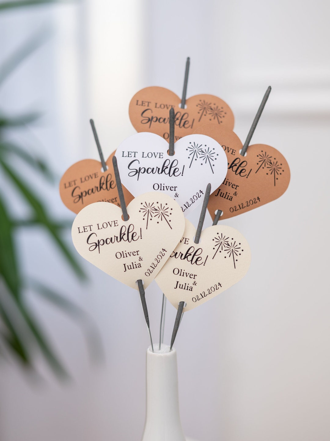 Personalized Sparklers Tags for Wedding,customized Sparkler Tags for ...