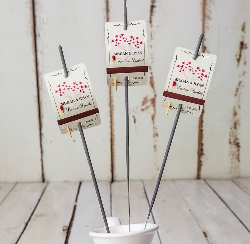 Personalized Sparkler Tags ,custom Labels for Fireworks,wedding ...