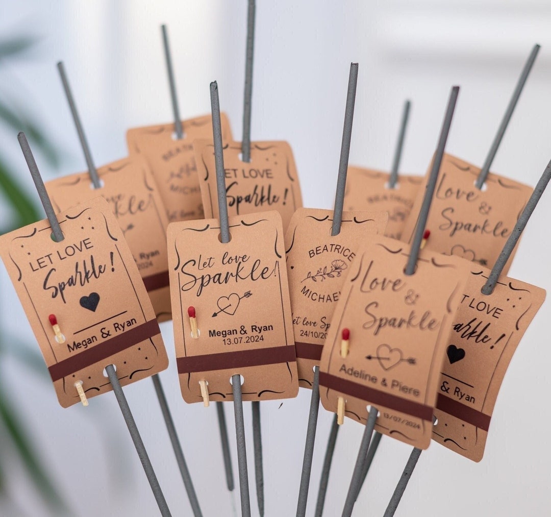 Personalized Sparklers Tags for Wedding ,sparklers Tags for Wedding,personalized Fireworks ...