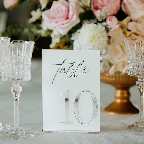 Elegant Table Number - Etsy
