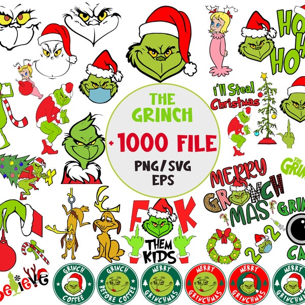 Grinch Svg Bundle - Etsy