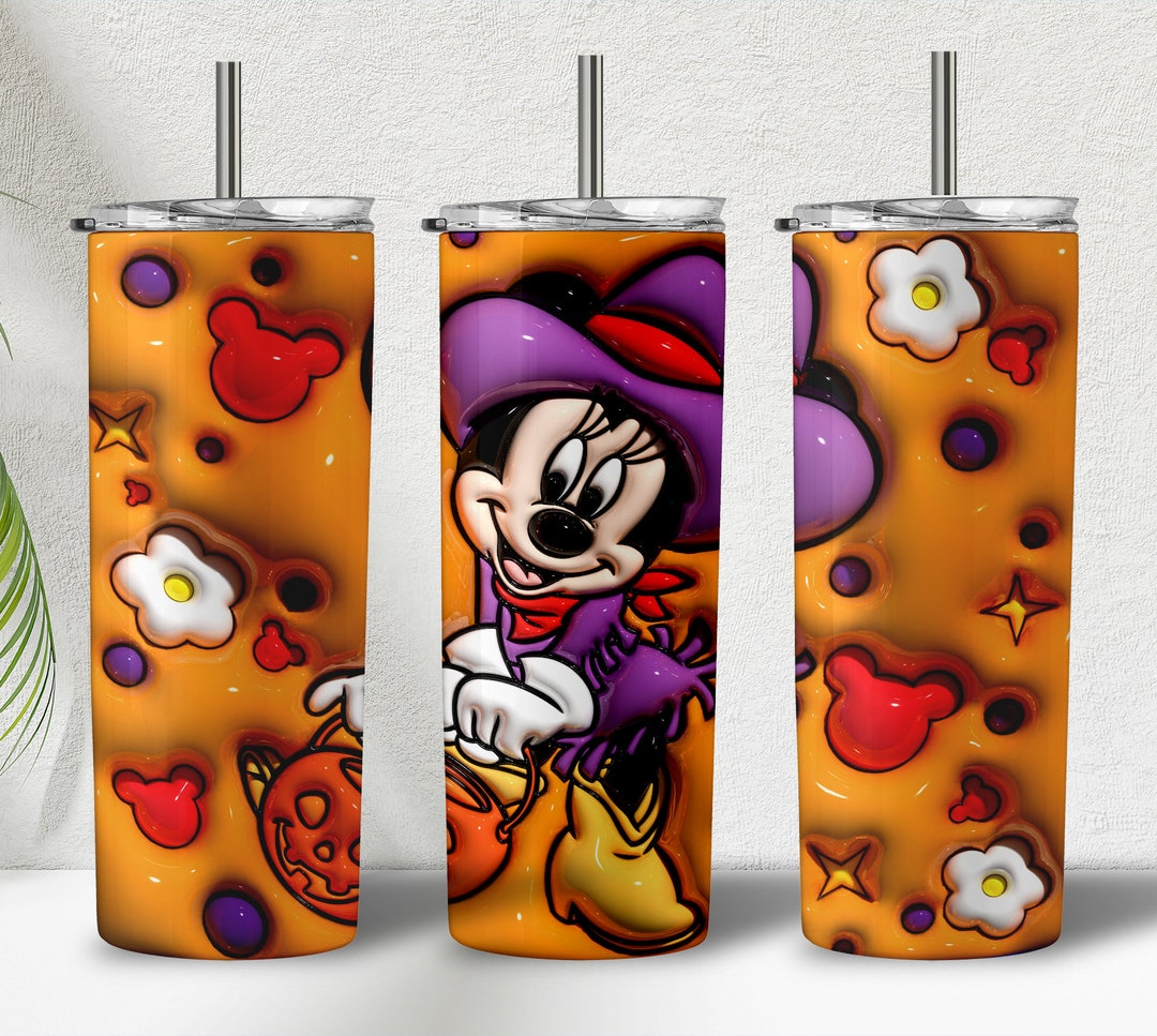 Inflated Minnie Mouse Tumbler Wrap Png Minnie 3D Tumbler - Etsy