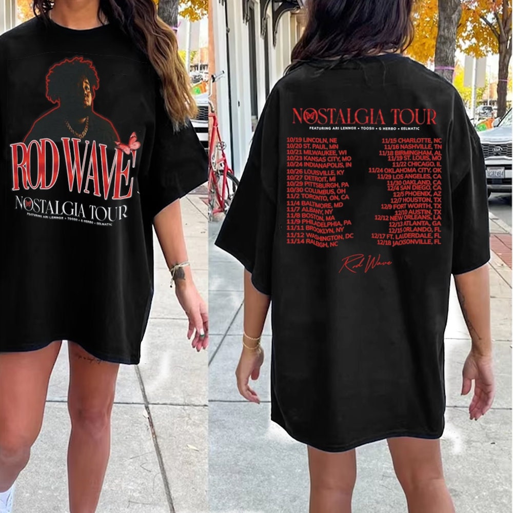 Red Rod Wave Nostalgia Tour Graphic Tee - Etsy