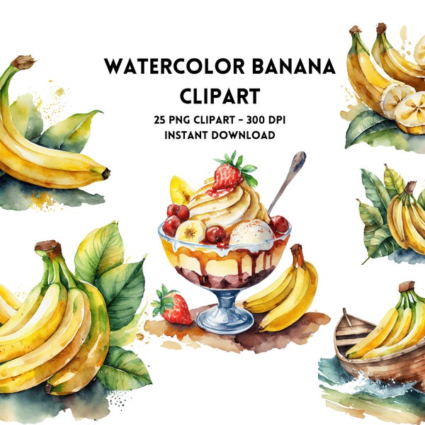 Watercolor Apple Clipart 100 PNG Files Bundle High Resolution PNG ...