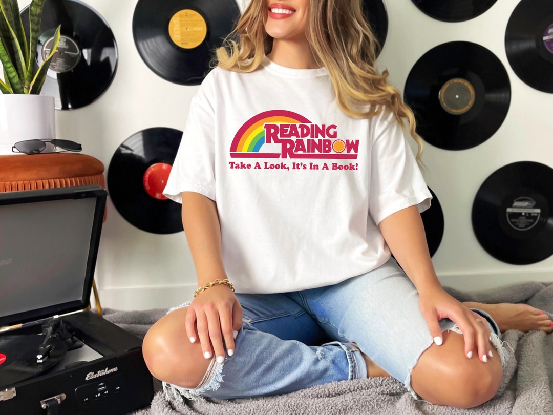 Reading Rainbow T-shirt Retro Librarian Teacher Appreciation Retro ...