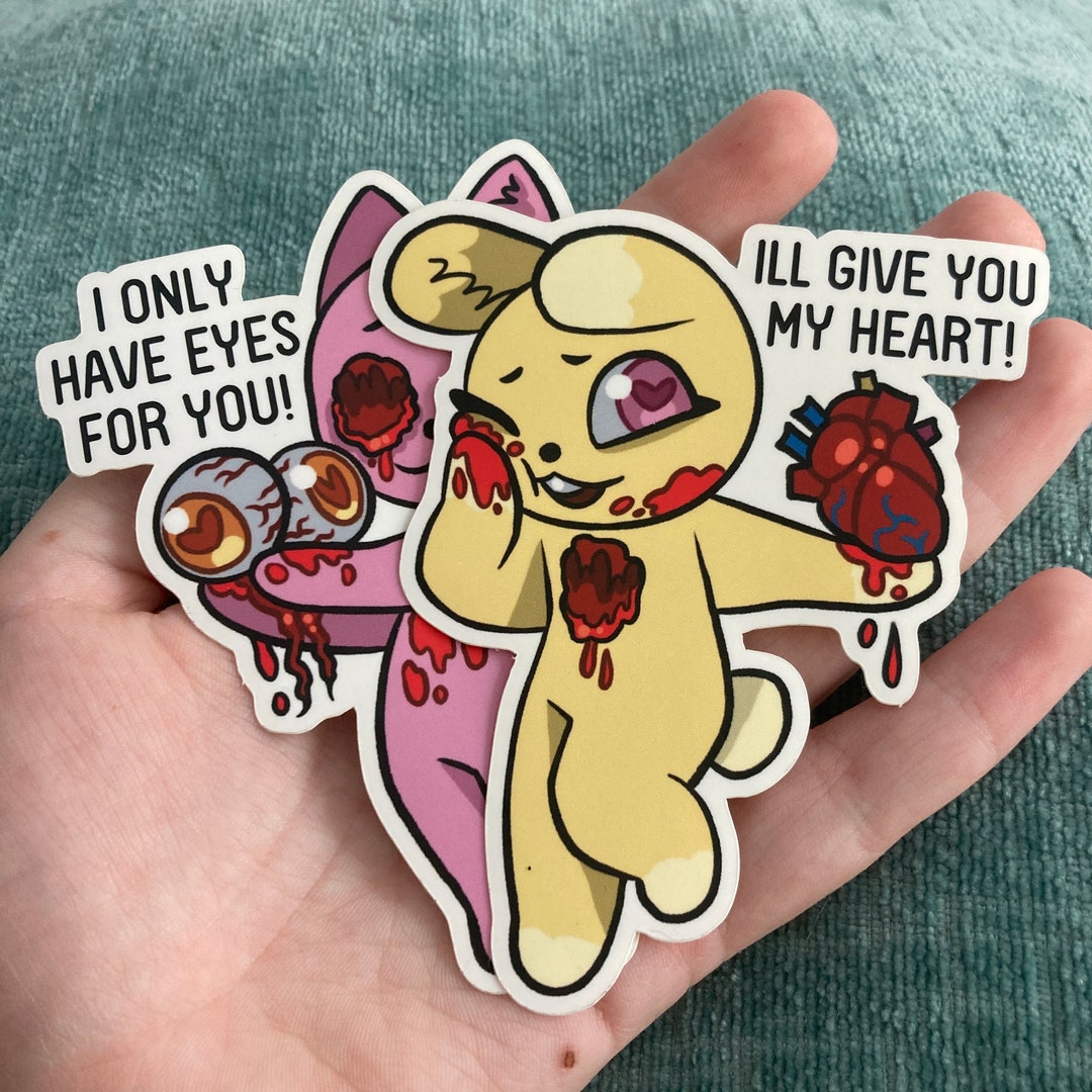 Gory Valentine Stickers - Etsy