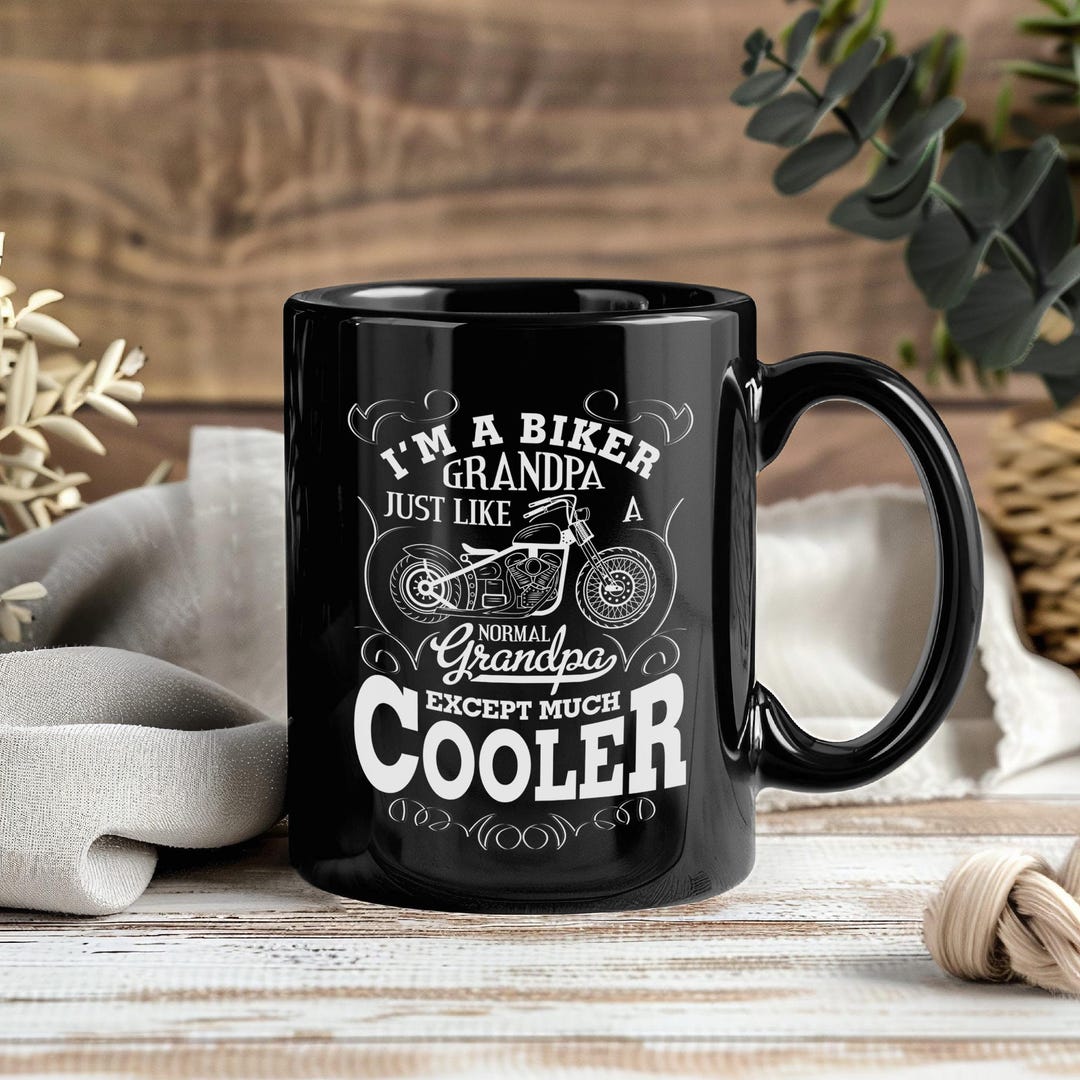 Biker Mug – Coffee Cup Tea Mugs for Motorcycle Riders Biker Lovers ...