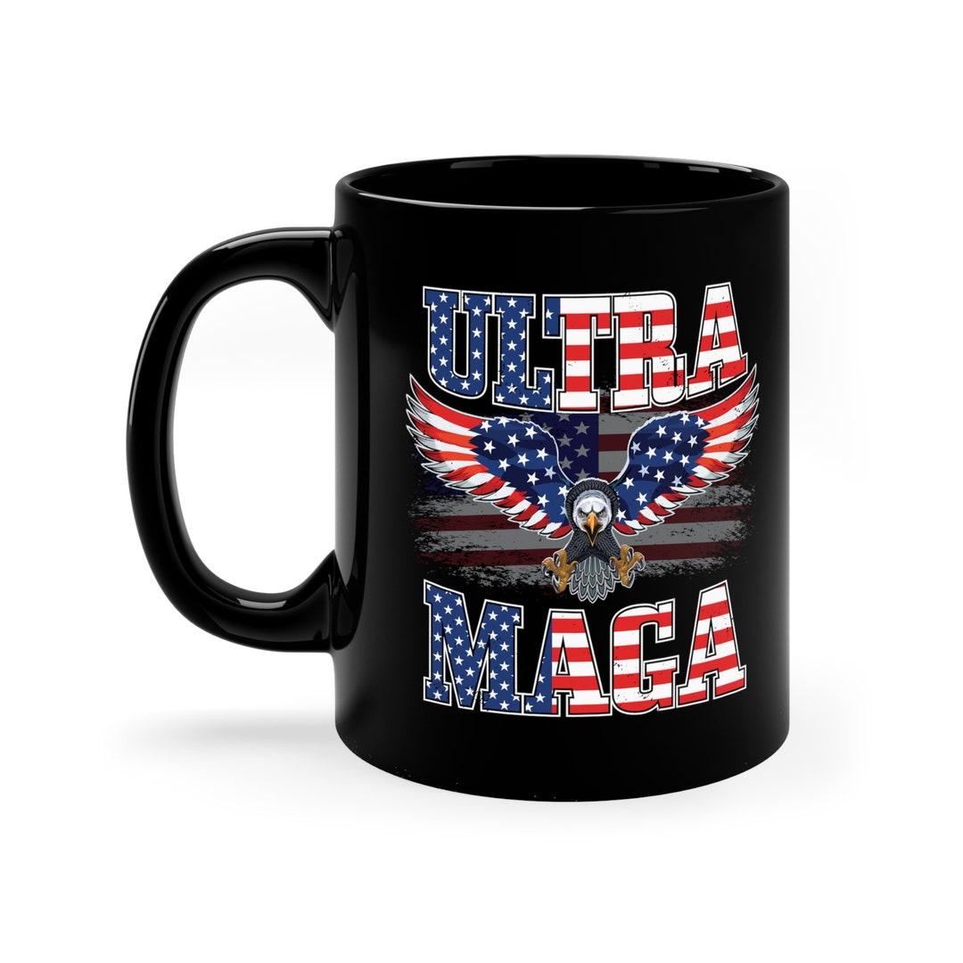 Ultra Maga American Flag Patriotic Eagle Vintage Mug Coffee Tea Cup ...