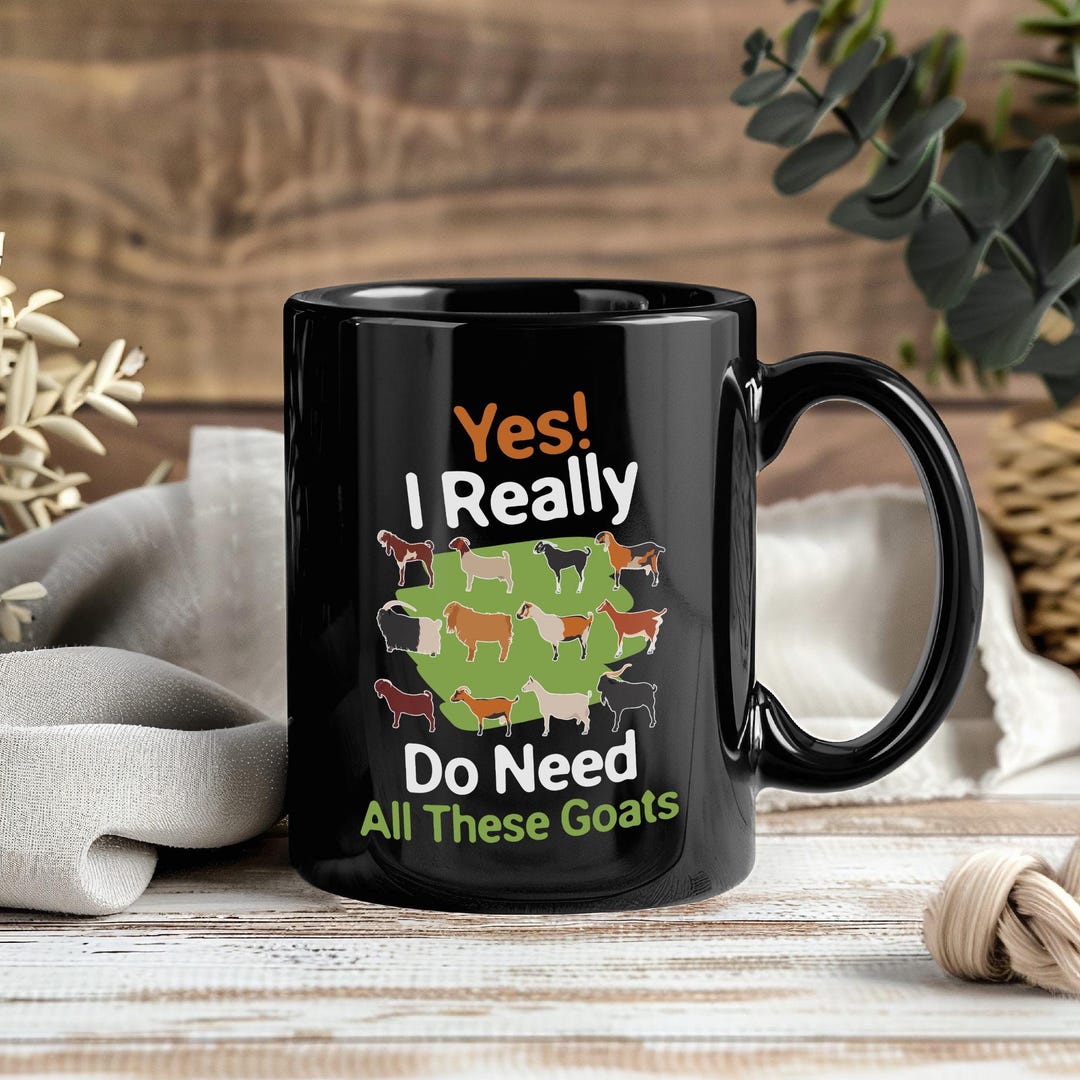 Goat Mug – Funny Vintage Retro Coffee Cup Tea Mugs for Goat Lovers ...