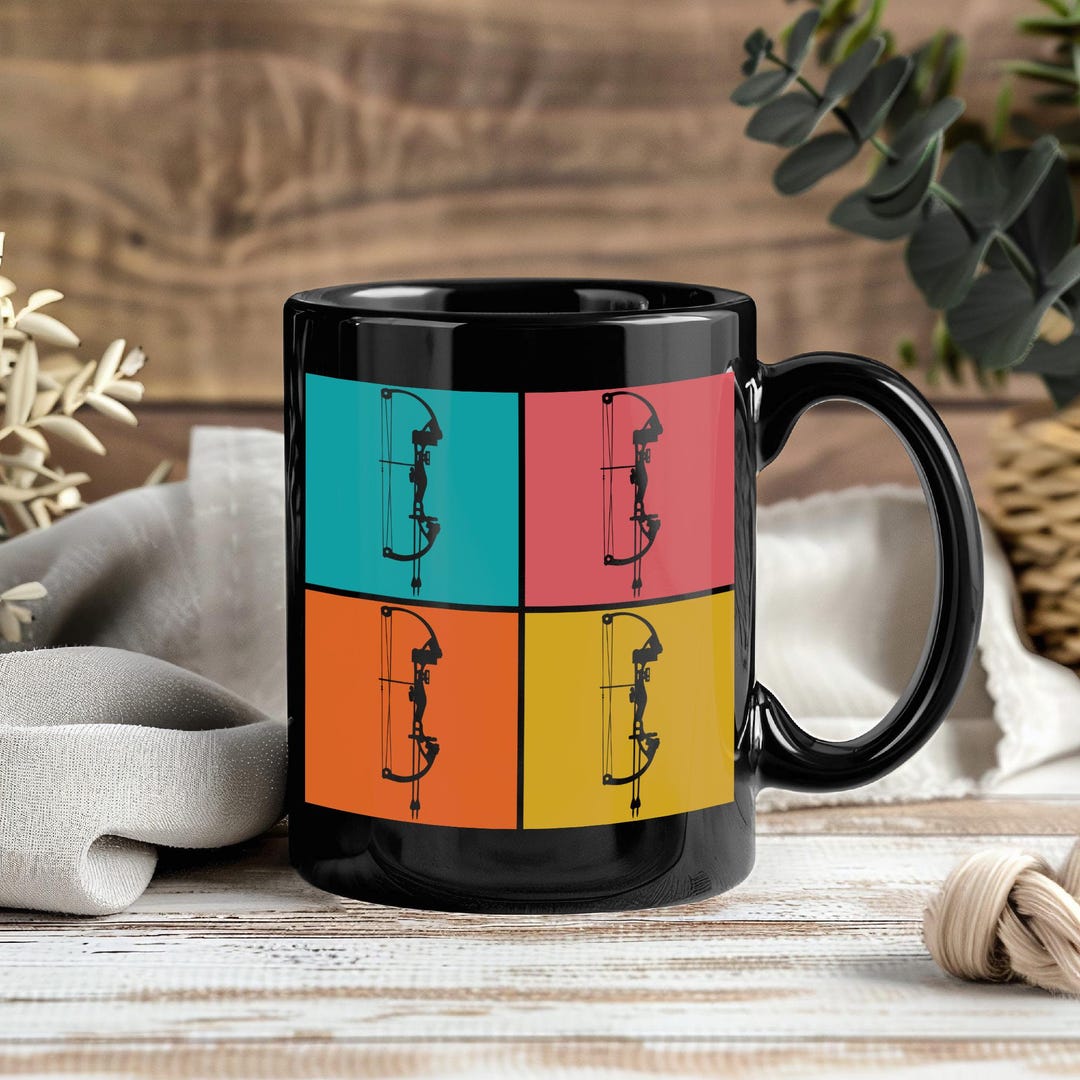Funny Archery Mug for Archers, Archery Lover Coffee Cup, Bow and Arrow ...