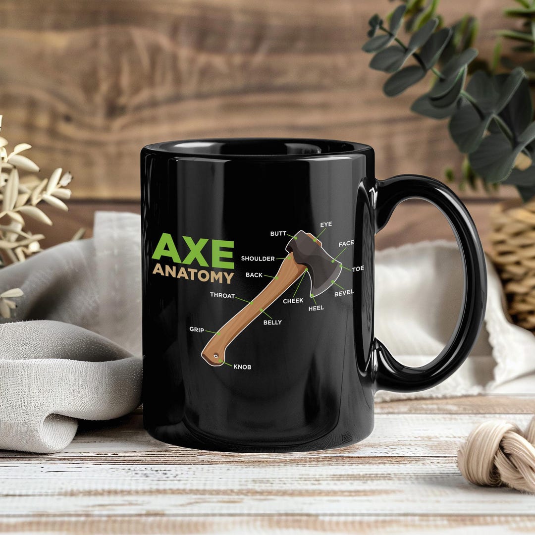 Anatomy of Axe Throwing Mug, Funny Axe Lover Gift, Hatchet Thrower ...