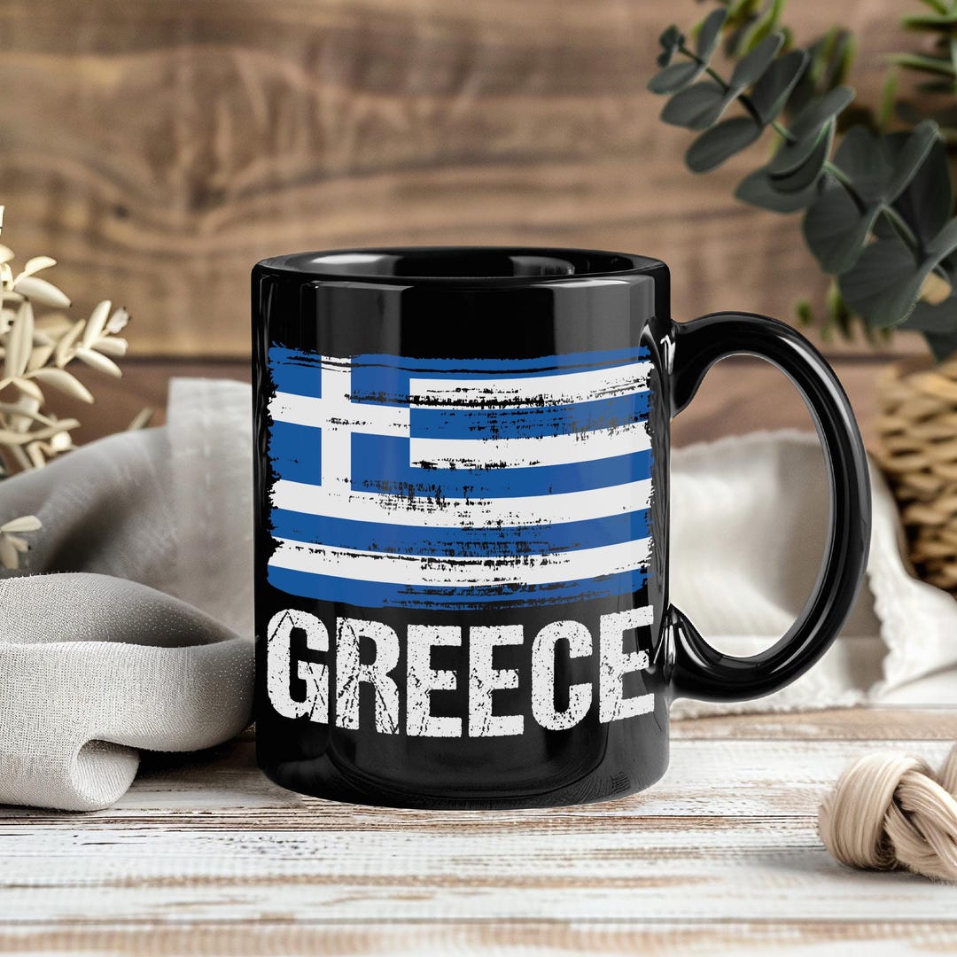 Greek Flag Pride Mug, Greece Heritage Coffee Cup, Patriotic Gift for ...
