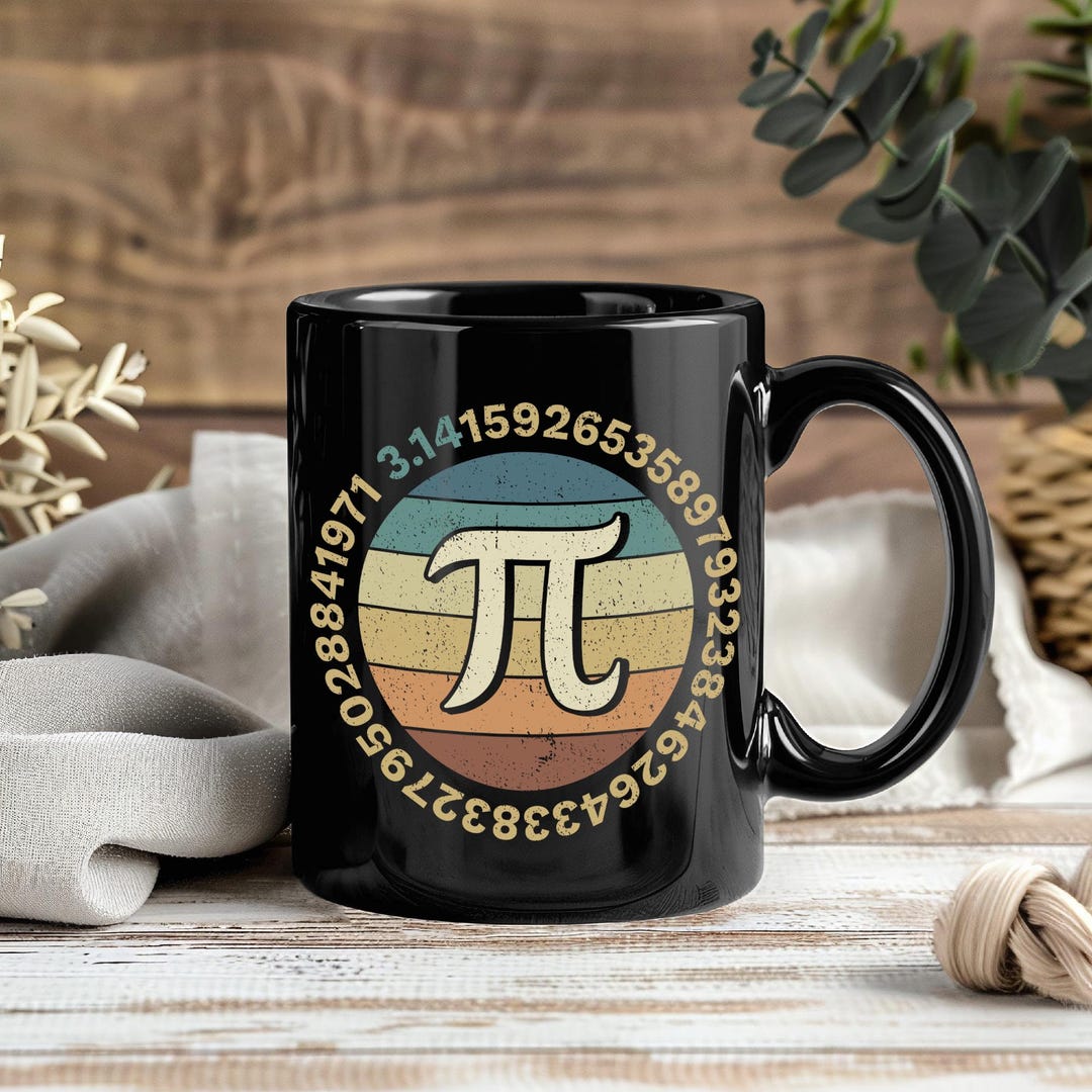Pi Day Spiral Math Mug 3.14 Ratio Coffee Cup, Funny Nerd Geek Teacher ...