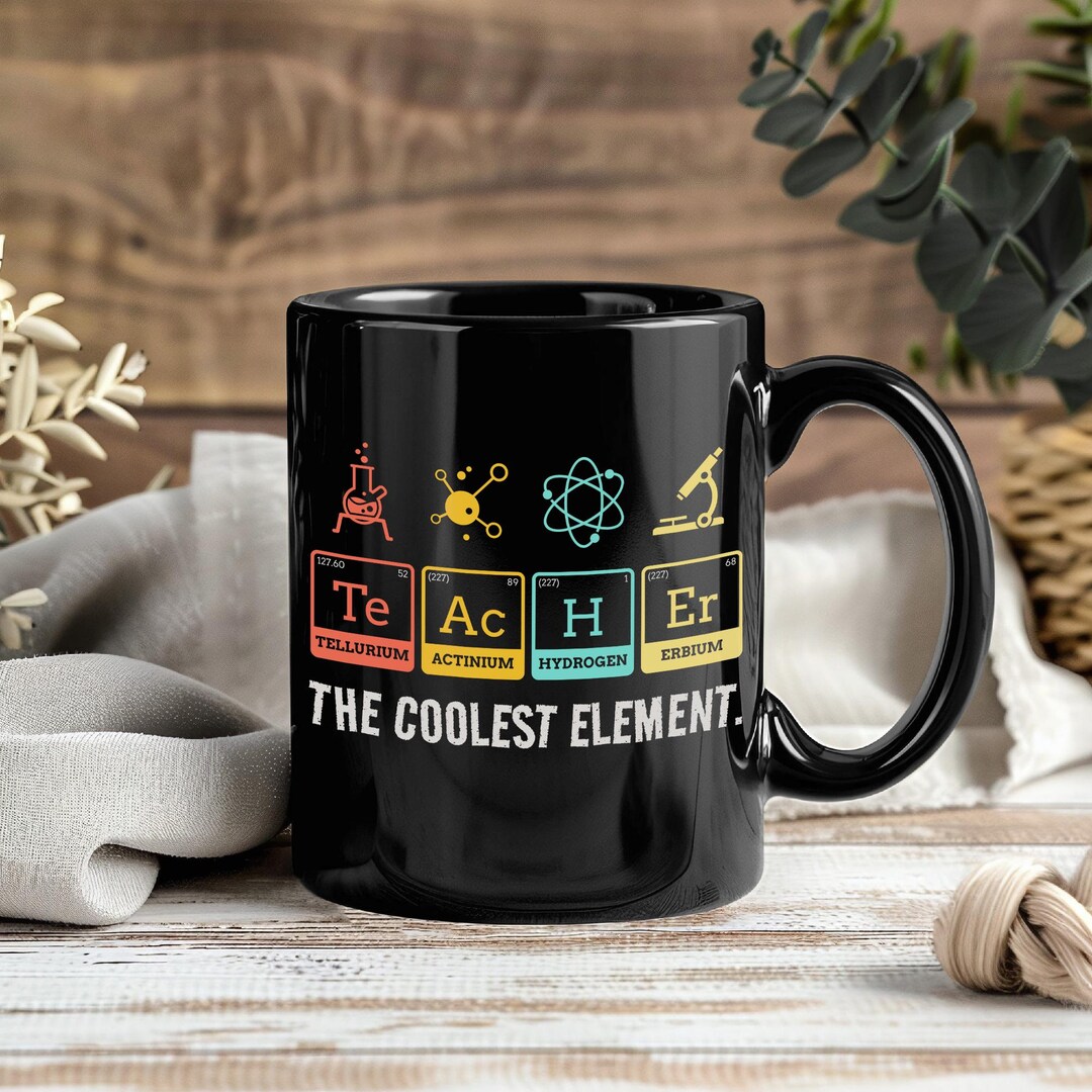 The Coolest Element Mug, Periodic Table Chemistry Coffee Cup, STEM ...