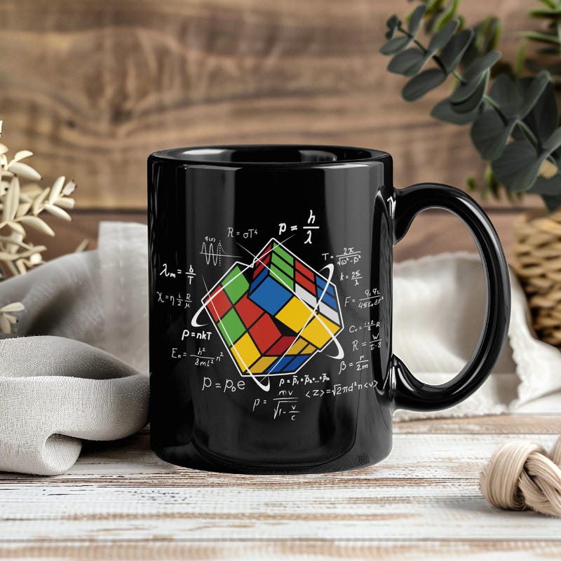 Rubik Cube Coffee Mug - Etsy