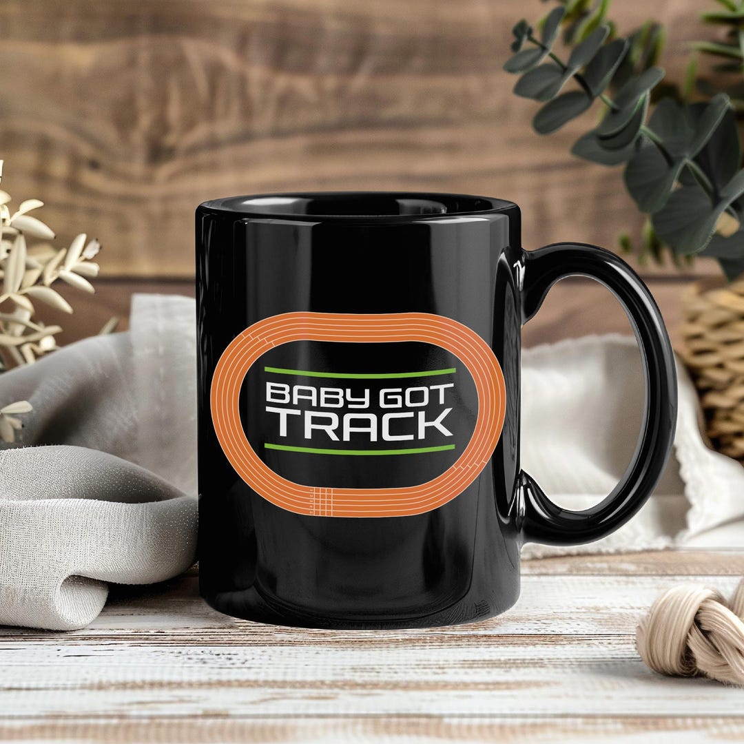 Track and Field Mug, Funny Running Coffee Cup, Runner Gift for Athletes ...