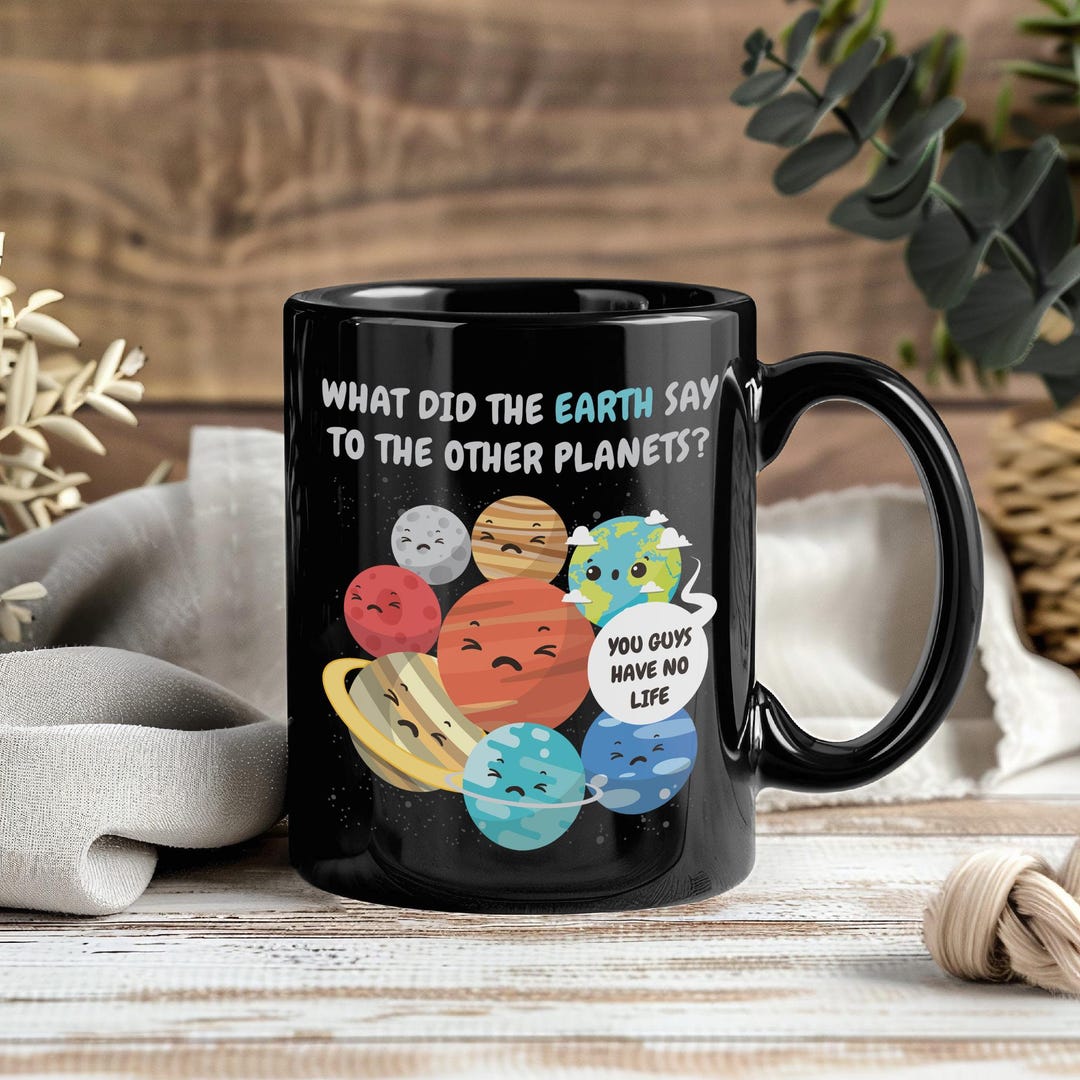 Solar System Mug Planets Coffee Tea Hot Cocoa Cup Space Geeks Astronomy ...