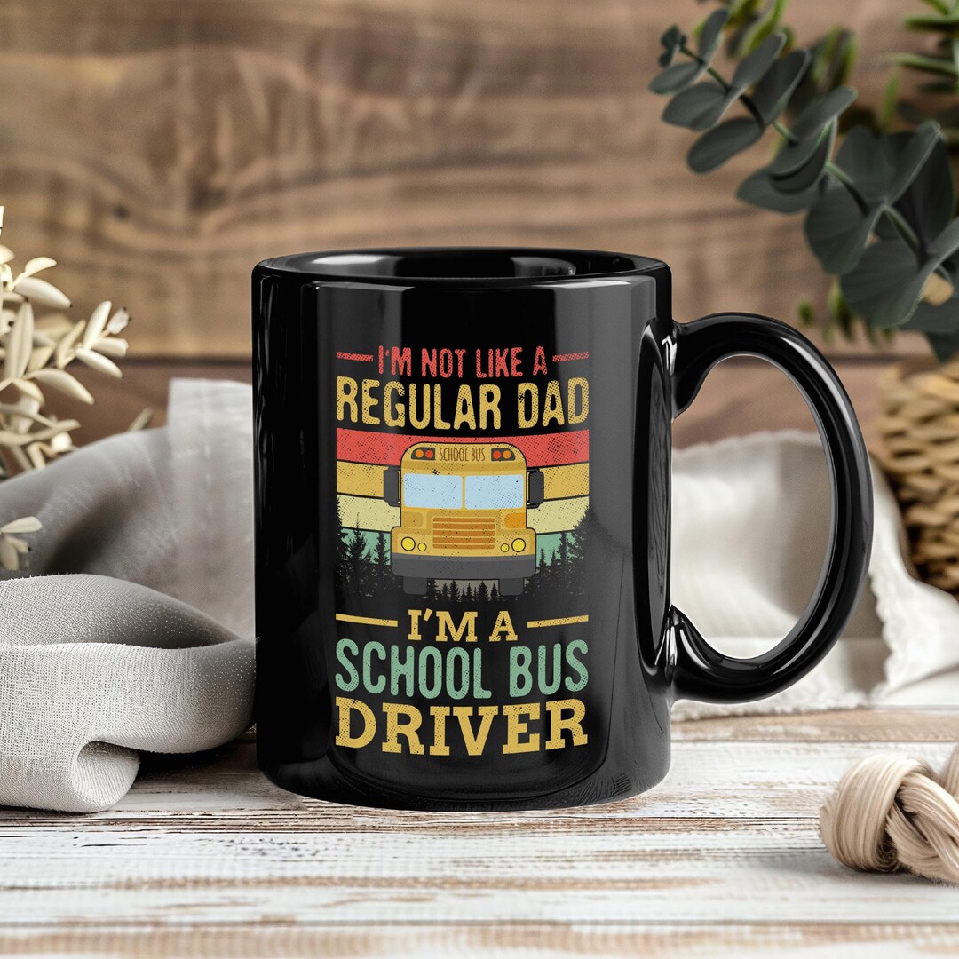 Driver Funny School Bus Drivers Mug – Vintage Coffee Cup Tea Mugs for ...