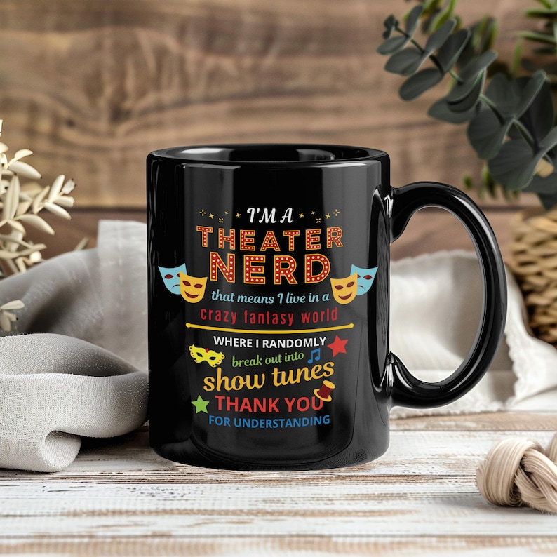 Theatre Nerd Definition Funny Mug, Acting Drama Gift for Actor Actress ...