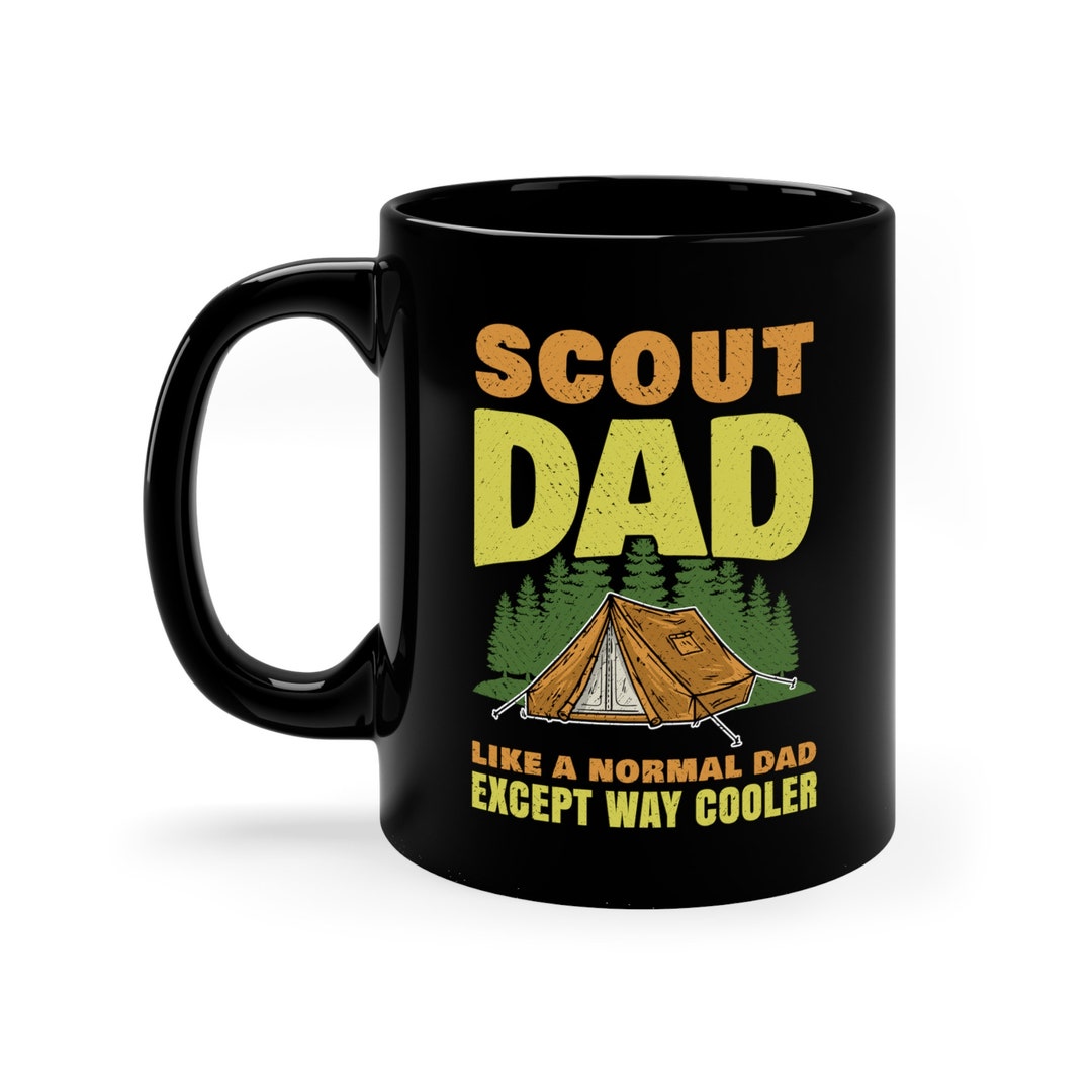 Scout Dad Flag Scouting Lovers Gifts Hiking Happy Camper Camp Vintage ...