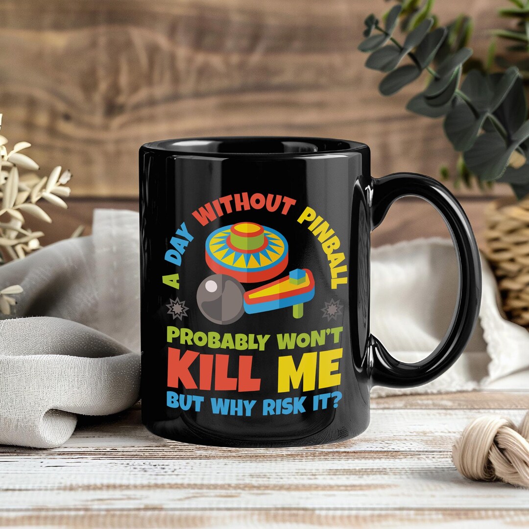 Pinball Mug Arcade Game Coffee Cup Retro Vintage Pinball Machine Gift ...