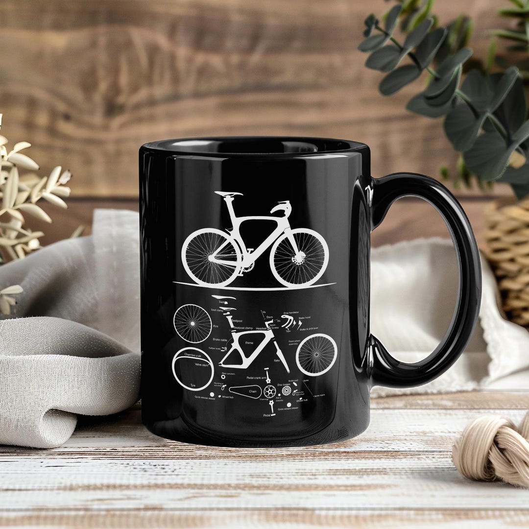 Cycling Bike Mug – Coffee Cup Tea Mugs for Cyclists Bicycle Riders ...