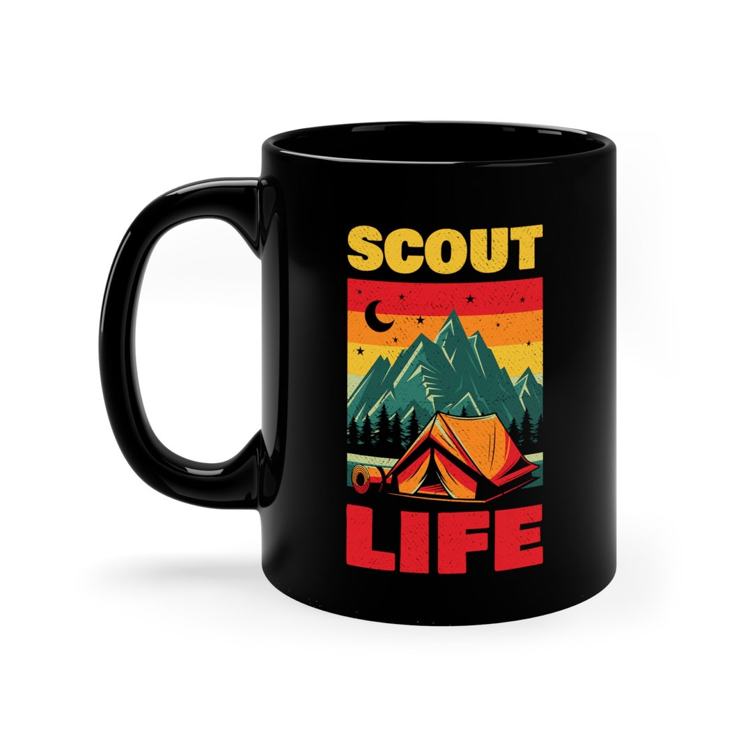 Scout Life Flag Scouting Lovers Gifts Hiking Happy Camper Camp Vintage ...