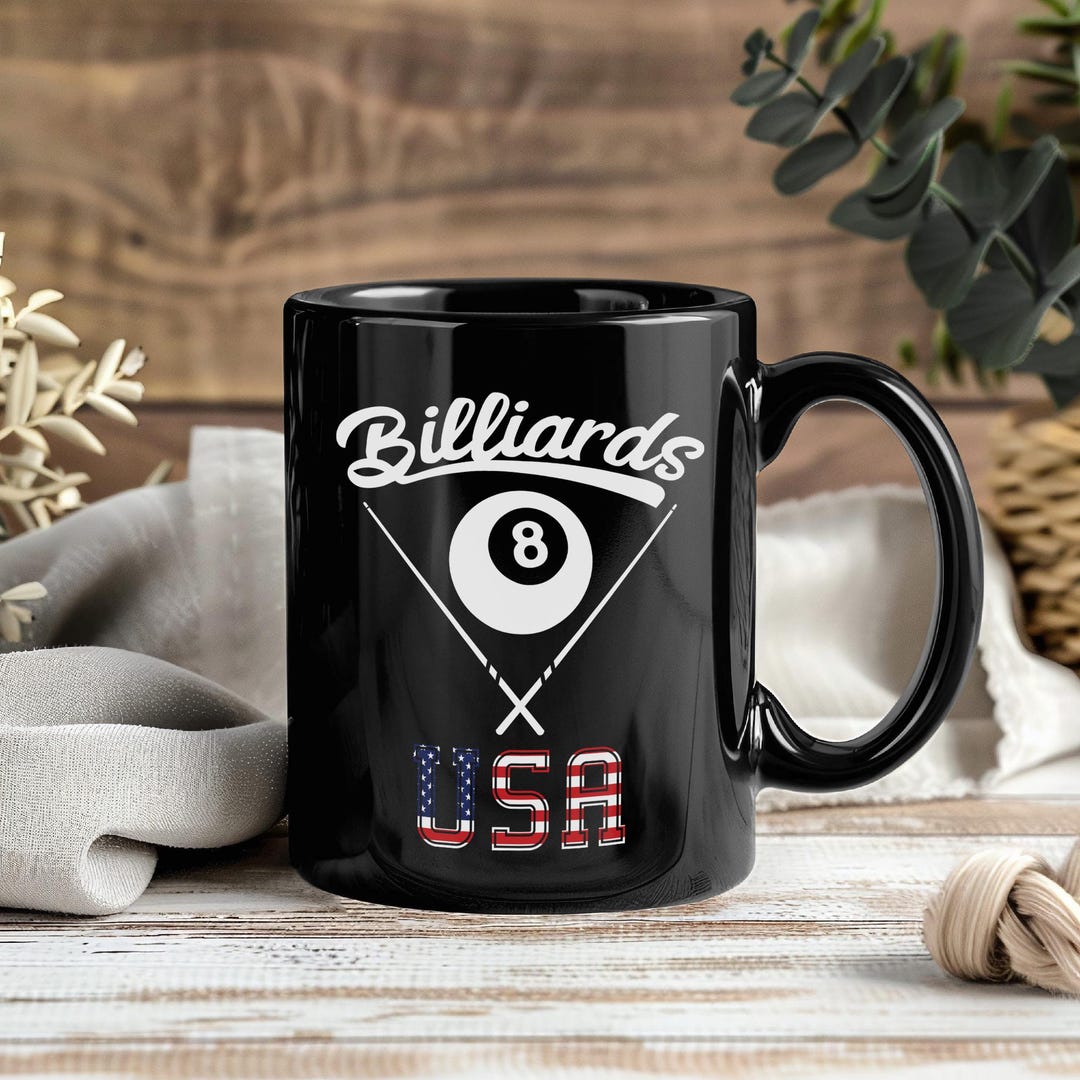 Billiards Mug – Coffee Cup Tea Mugs for Pool Players Billiard Lovers 8 ...