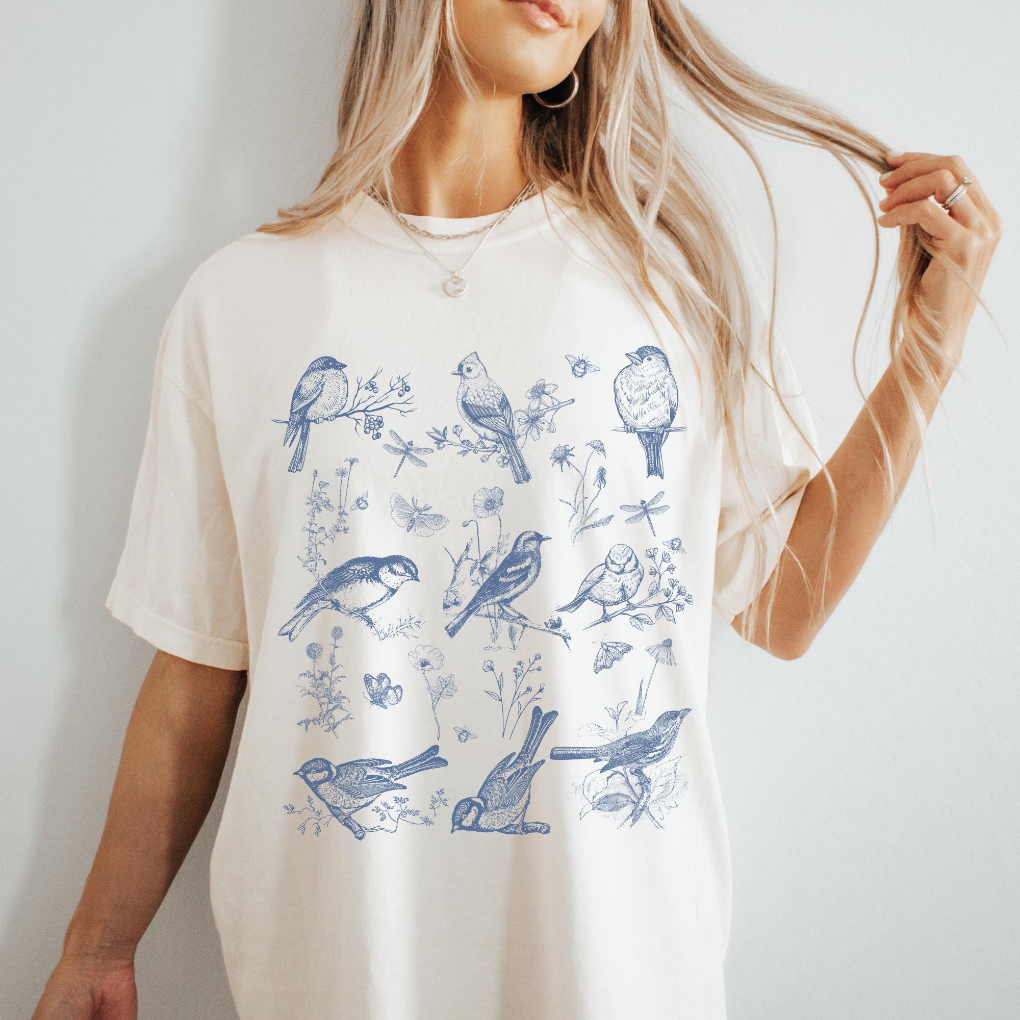 Bird Nerd Bird Watcher Backyard Birds Shirt Bee Dove Bird Shirt Bird ...