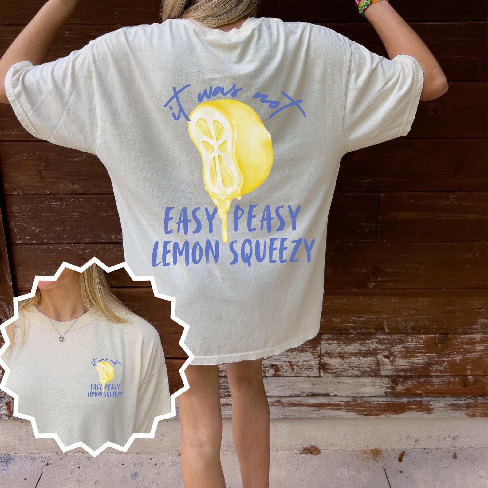 Easy Peasy Lemon Squeezy Lemon Shirt Limoncello Citrus Shirt La Dolce ...