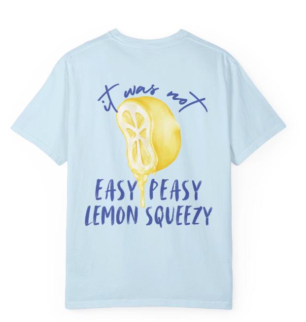 Easy Peasy Lemon Squeezy Lemon Shirt Limoncello Citrus Shirt La Dolce ...