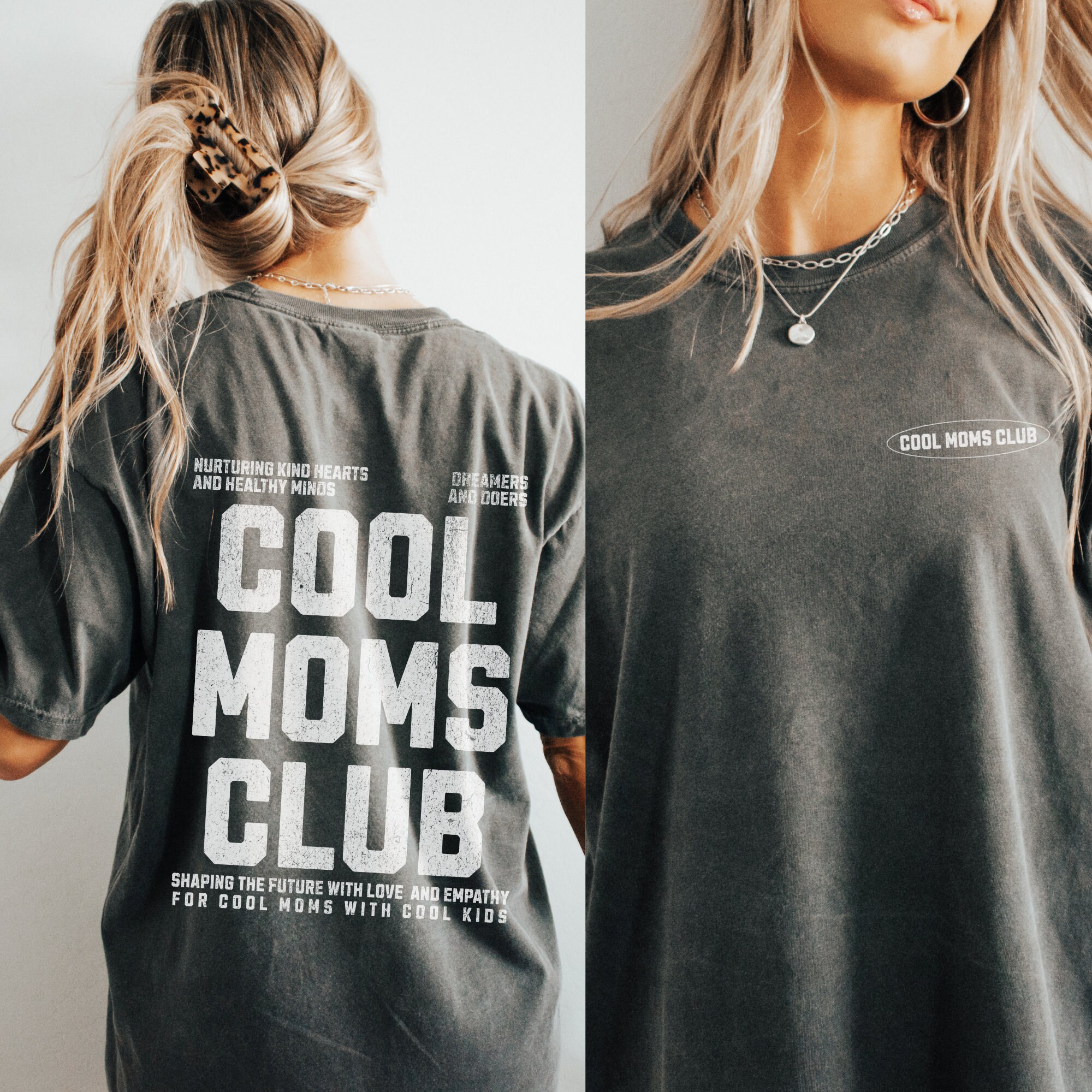 Cool Moms Club Shirt Cool Moms Club Printed Front and Back Cool Mom ...