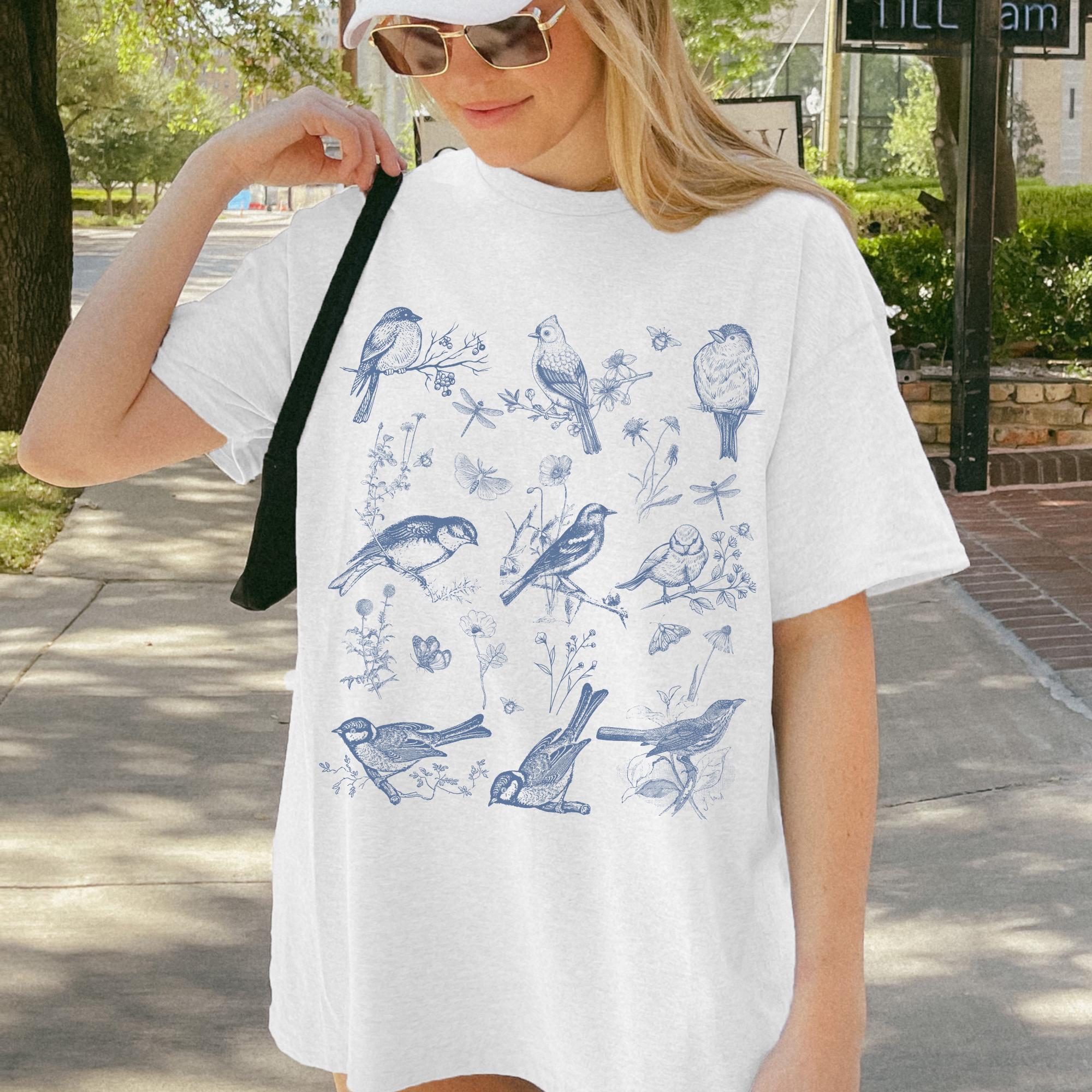 Bird Nerd Bird Watcher Backyard Birds Shirt Bee Dove Bird Shirt Bird ...