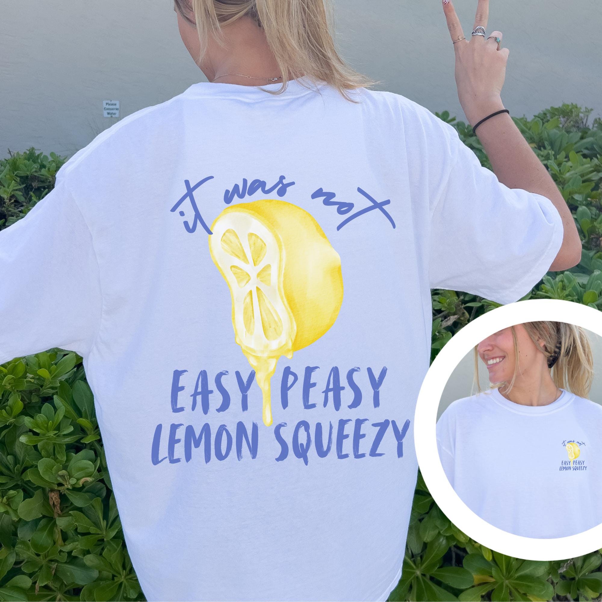 Easy Peasy Lemon Squeezy Lemon Shirt Limoncello Citrus Shirt La Dolce ...