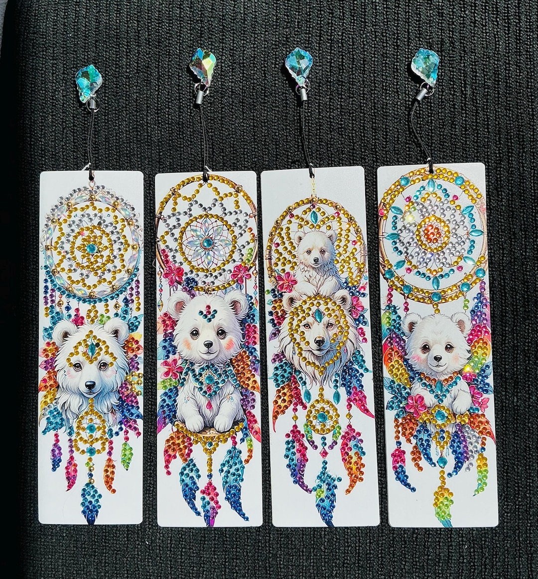 Perfect Handmade Gift. Beaded Bookmarks. Sparkling Gift Item. Jewel ...
