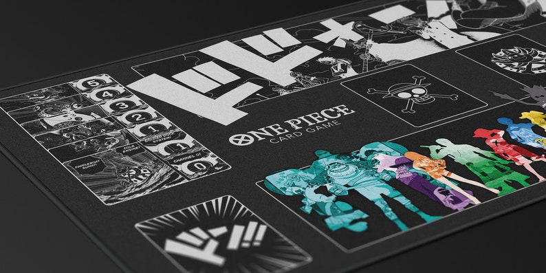 Black Straw Hat Crew Design One Piece TCG Playmat (digital Download) - Etsy