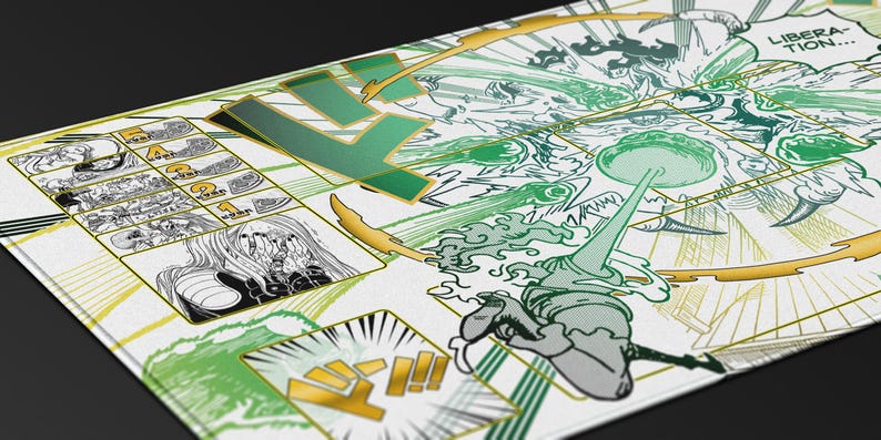 One Piece TCG - Bonney Manga - Liberation Nika Punch!! - White Playmat ...