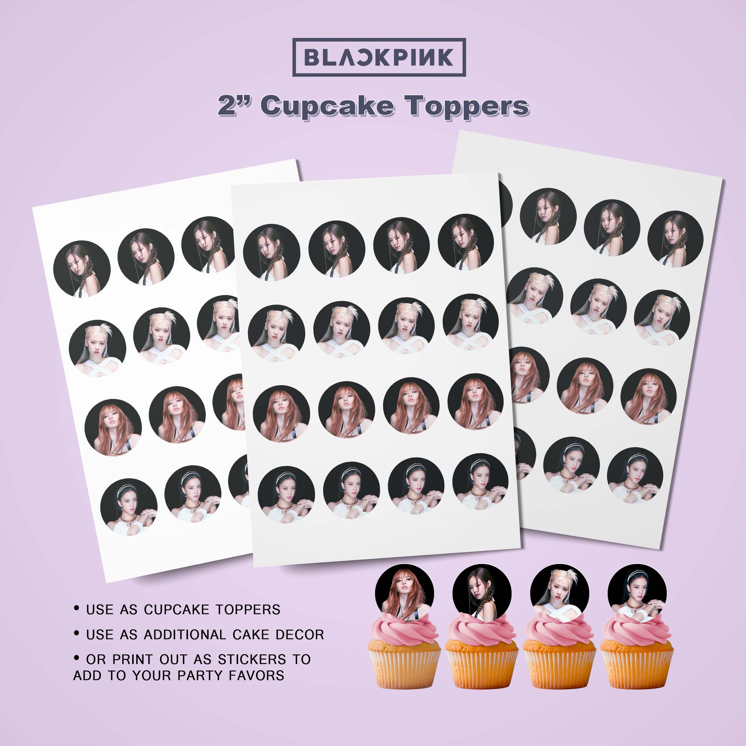 Printable Blackpink Cake Topper for Blink Birthday, Instant Download ...