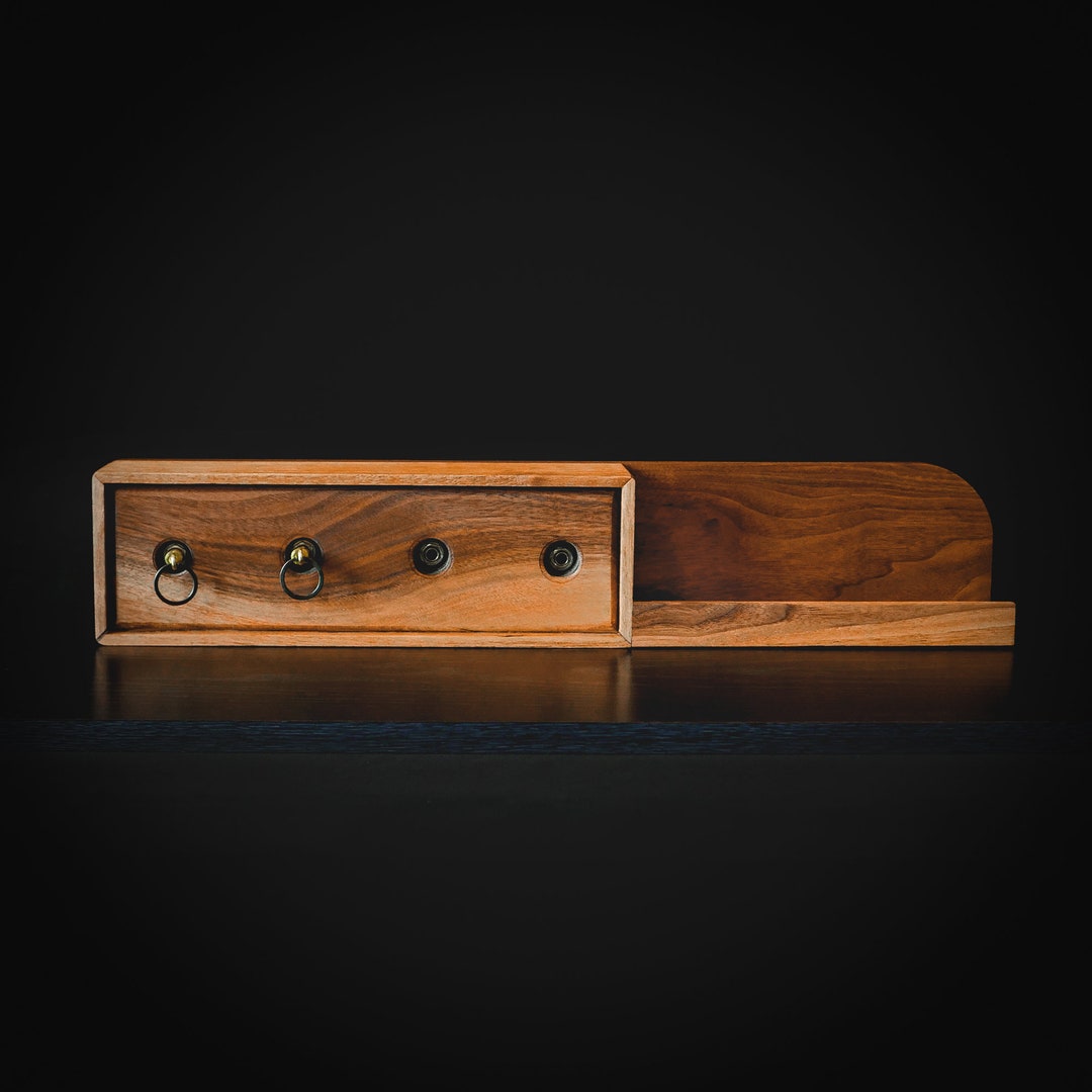 The Unplugged Walnut Key Shelf - Etsy