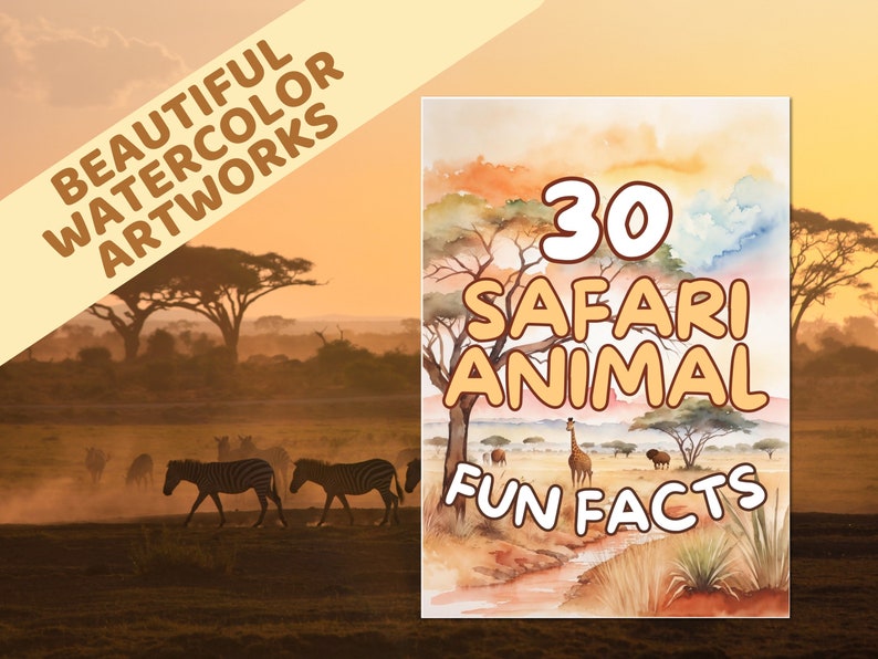 Safari Animal Fun Facts for Kids | Printable Booklet, Animal Learning ...