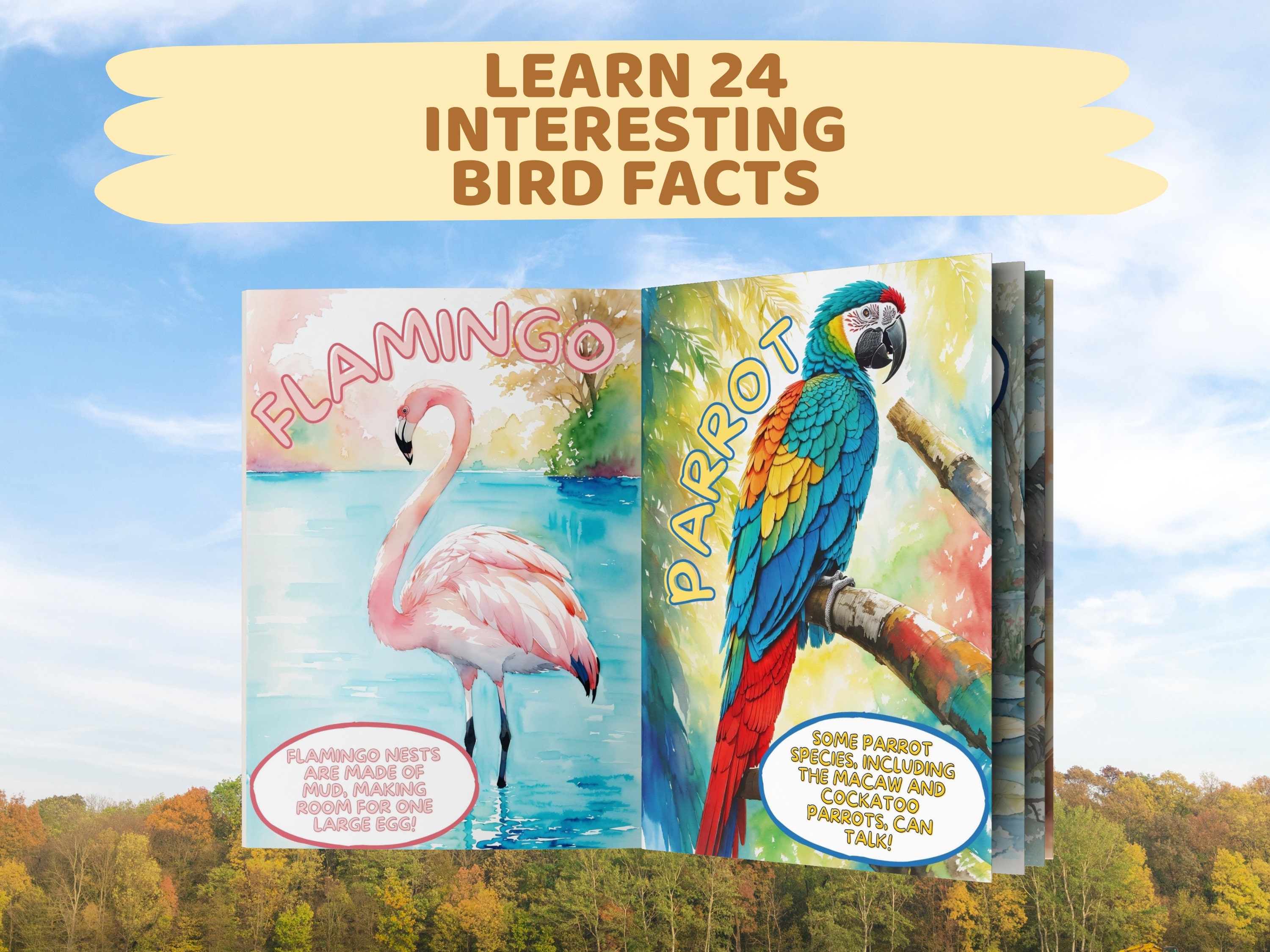 BIRD Fun Facts for Kids | Printable Booklet, Animal Learning ...