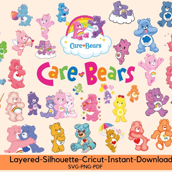 Care Bear Logo Svg - Etsy