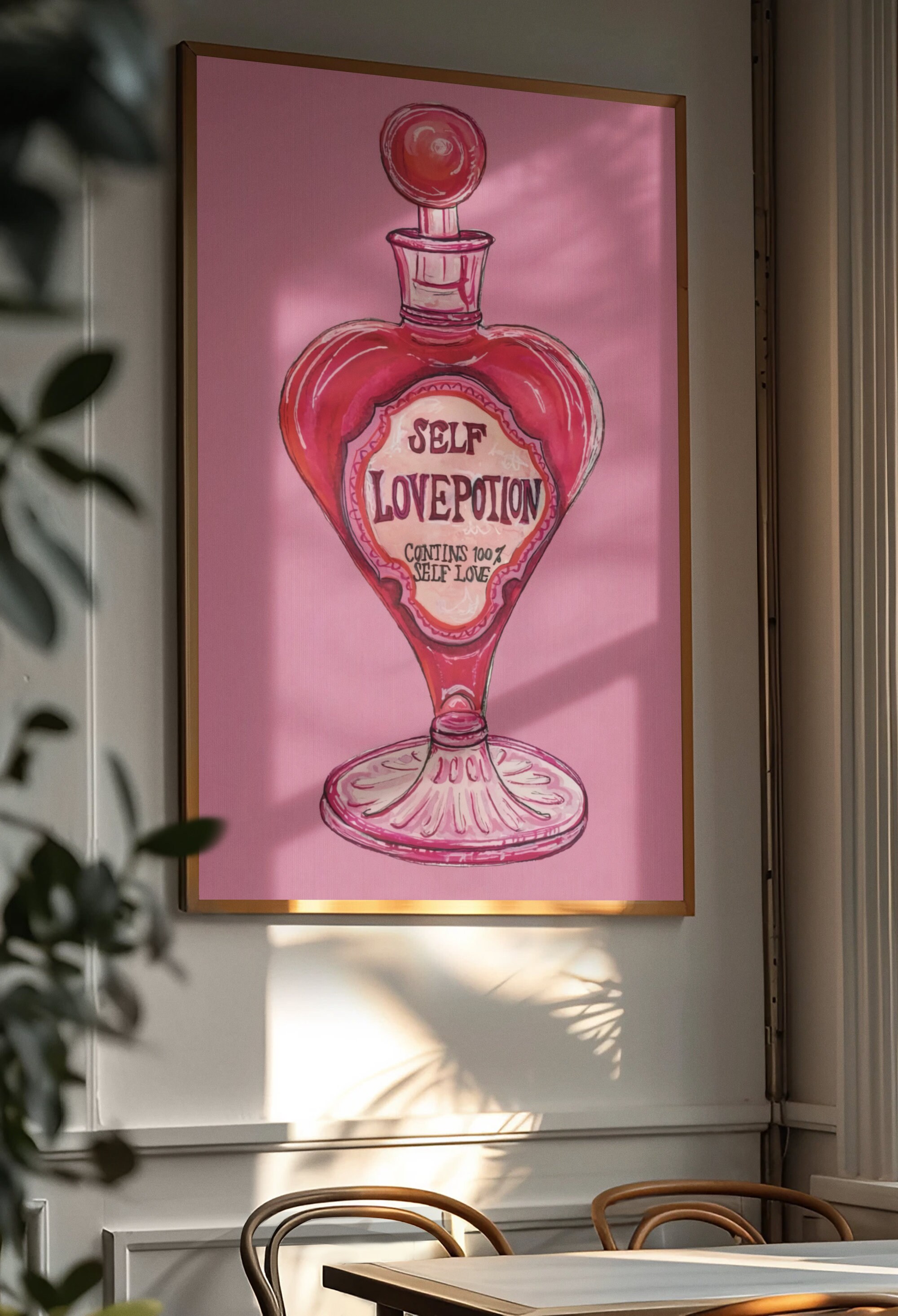 Self Lovepotion Art, Cute Self Lovepotion Print, Wall Art Prints, Self ...