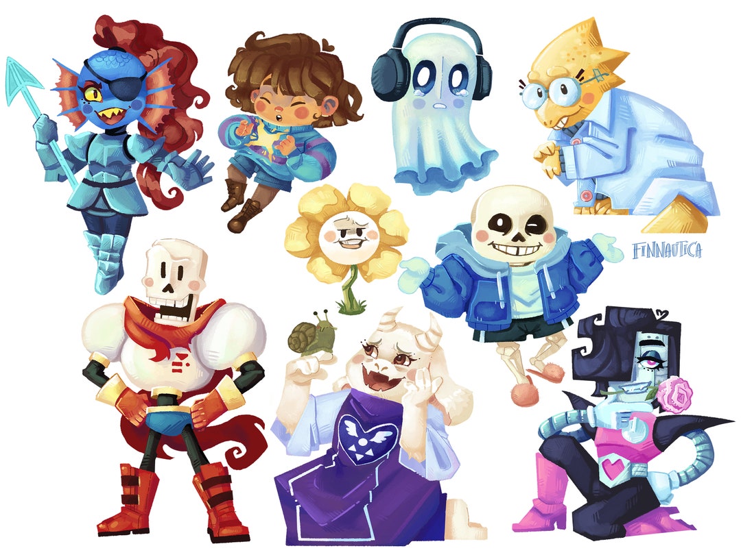 Undertale Sticker Pack - Etsy