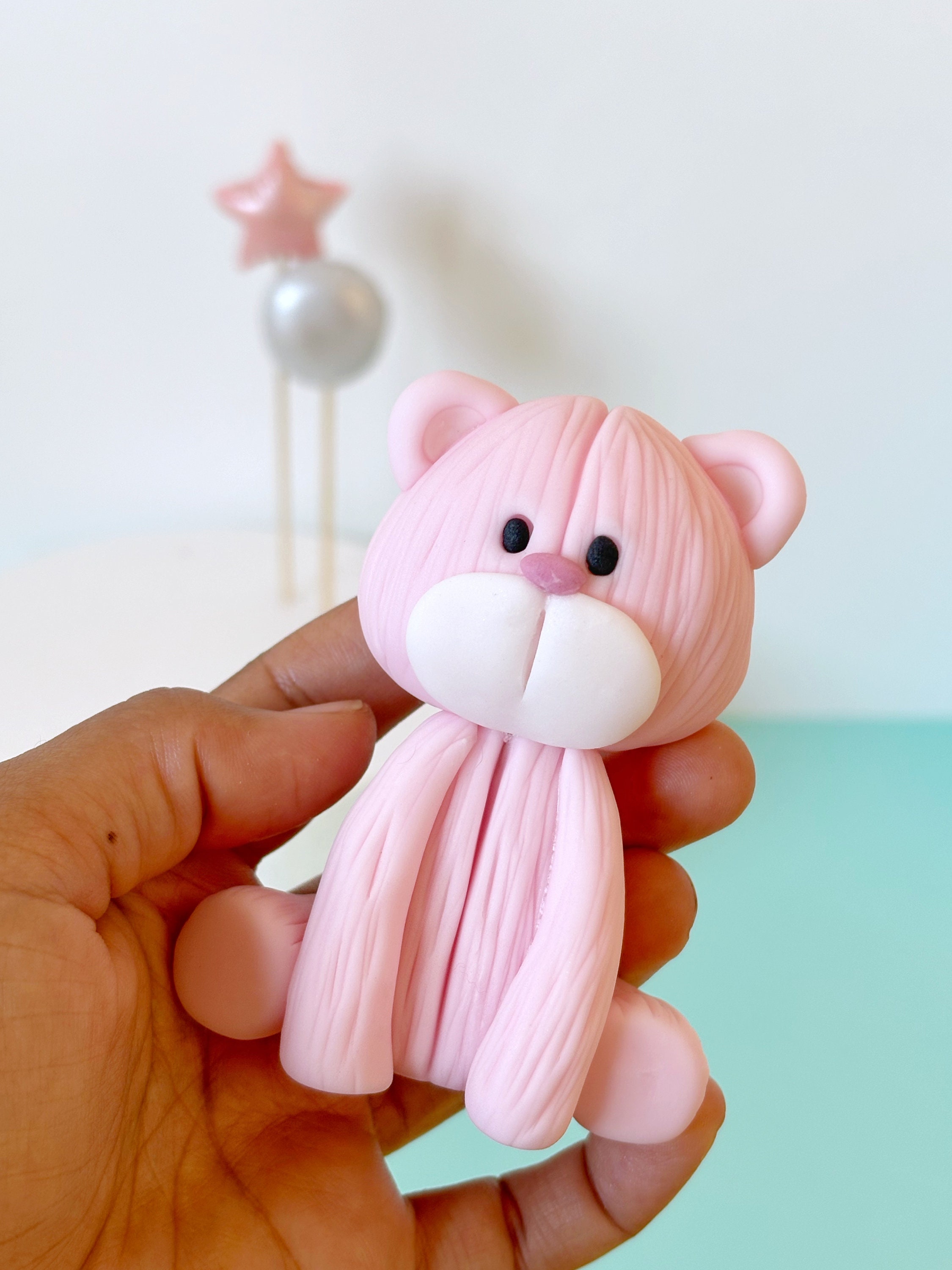 Bear Fondant Cake Topper for Birthday Cake - Etsy