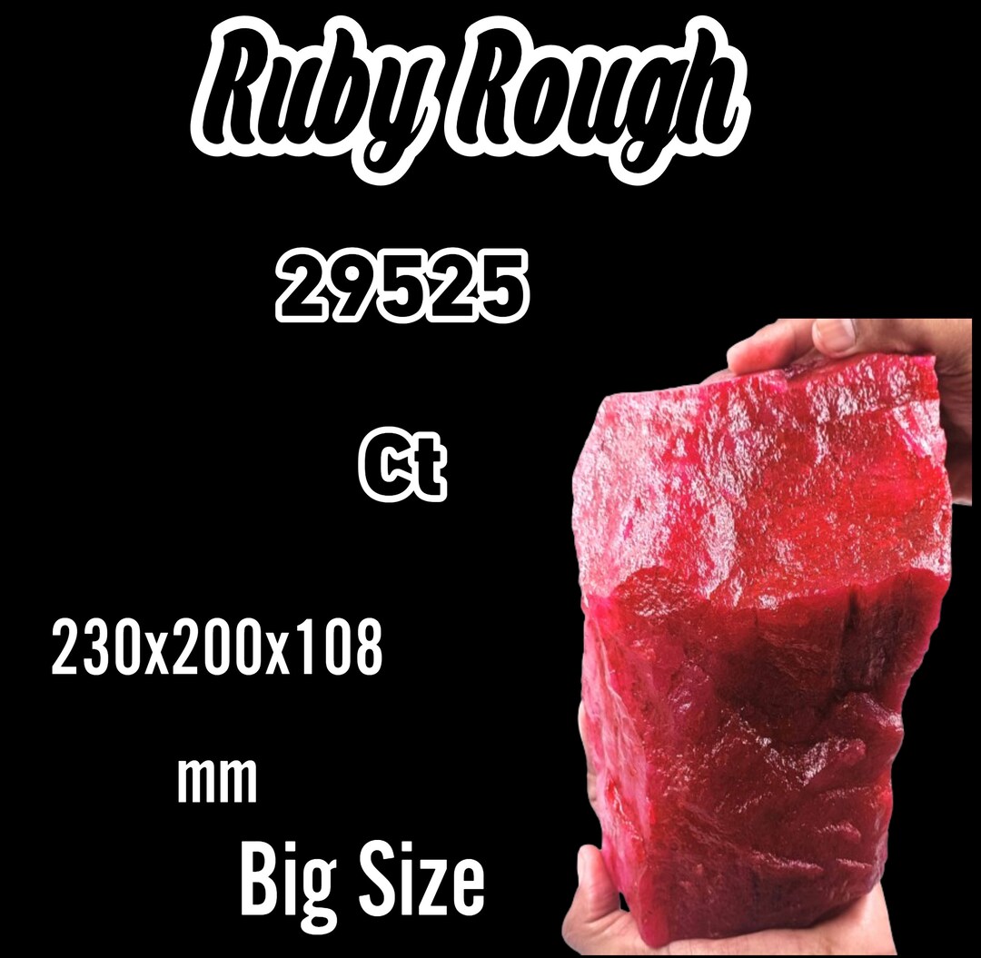 Ruby Rough 29525 Carat Huge African Red Ruby Rough Raw Natural IGL ...