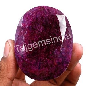 Expedite Shipping African Red Ruby Rare Collection 750.5 Ct Faceted ...