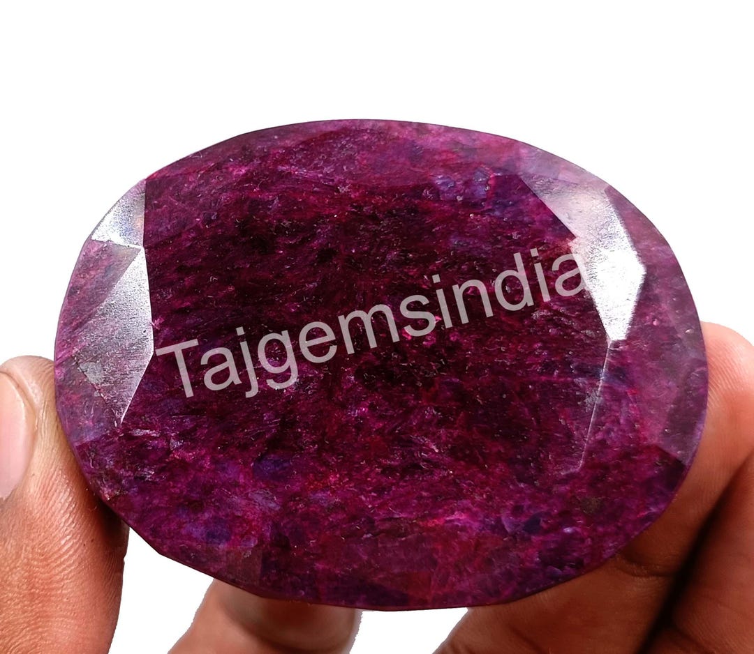 Expedite Shipping African Red Ruby Rare Collection 750.5 Ct Faceted ...