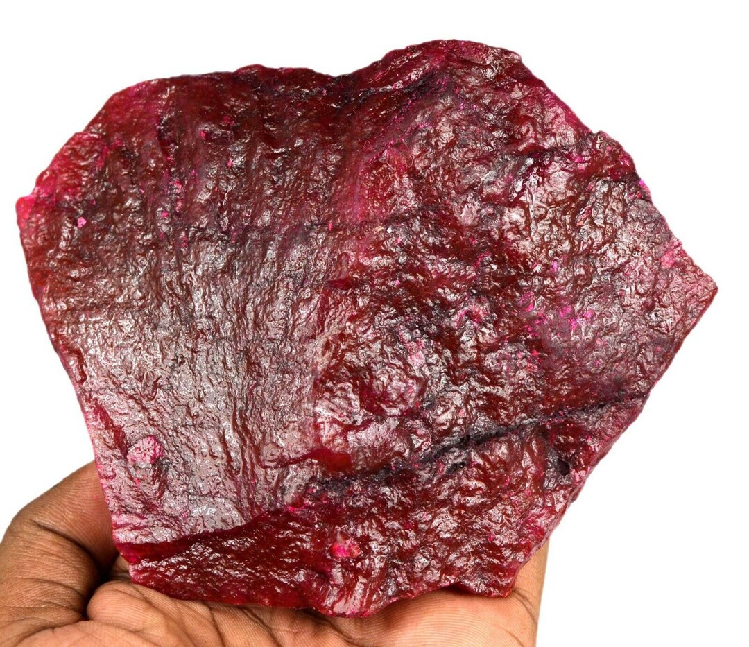 Ruby Organic Precious Pigeon Blood Red Ruby Raw 15000 Ct/ 3kg - Etsy